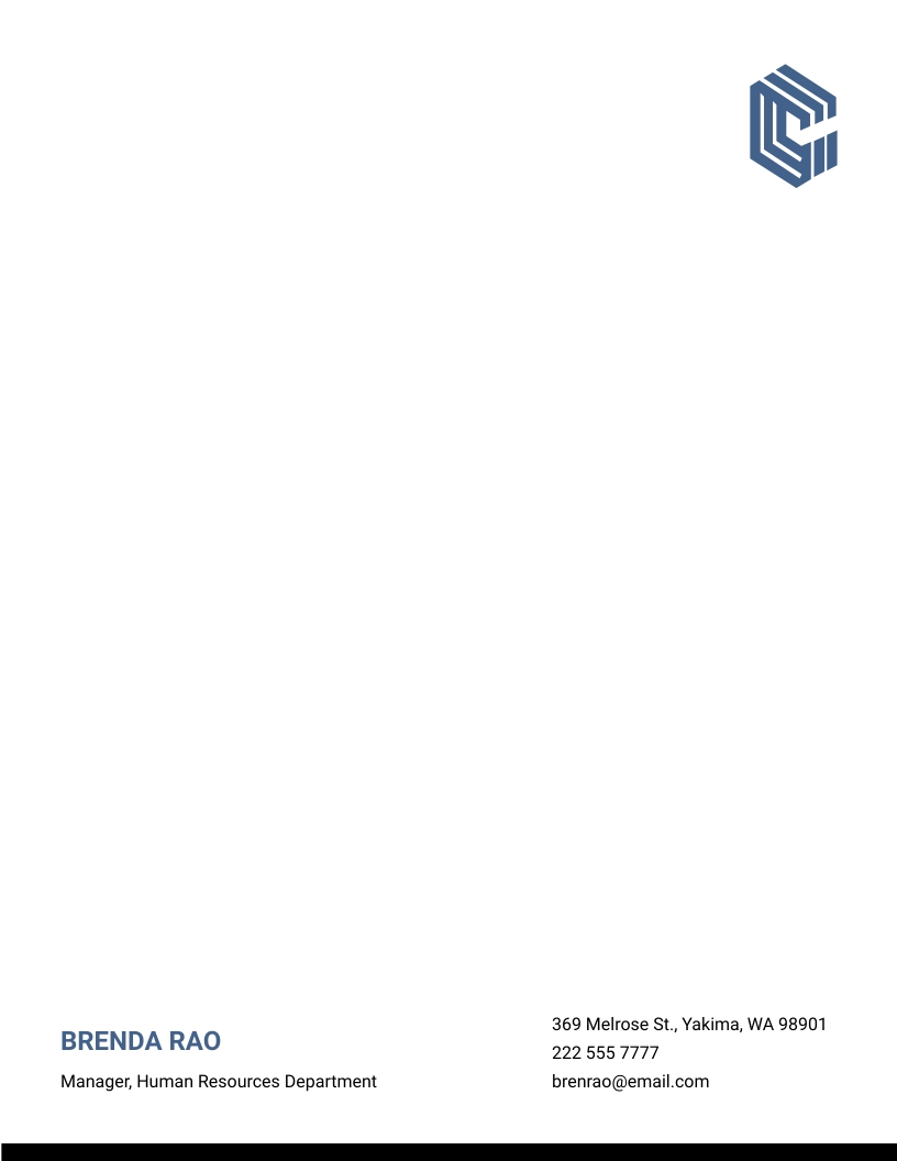 Free Blank HR Department Letterhead Template - Download in Word, Google ...