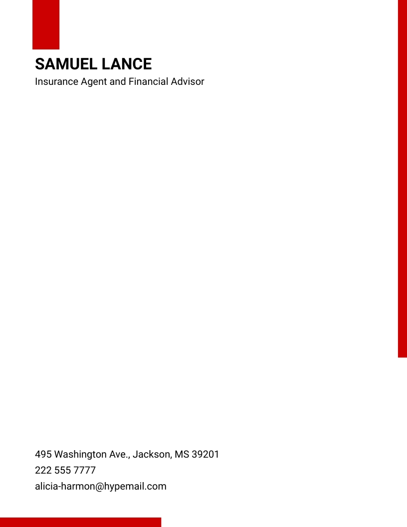 Insurance Services Letterhead Template - Download in Word, Google Docs ...