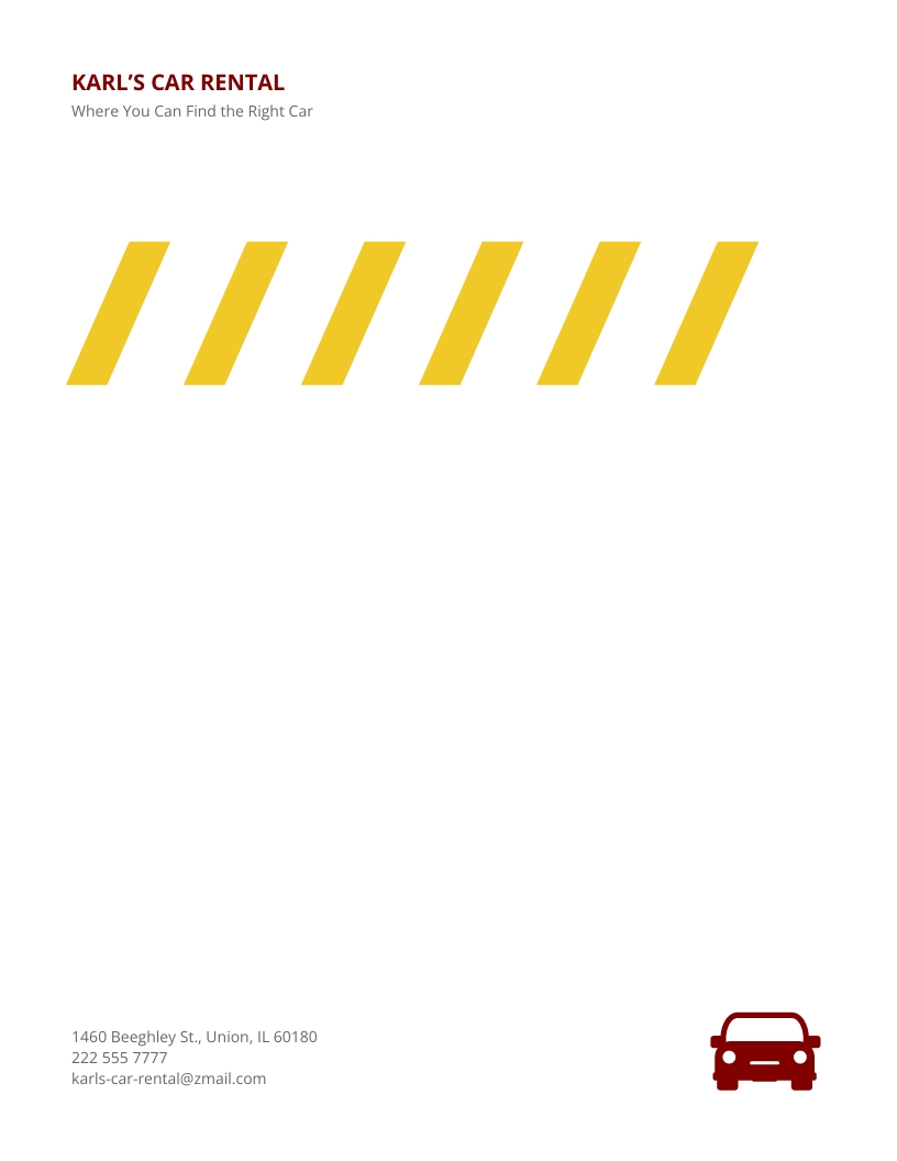 Free Car Rental Letterhead Template - Download in Word, Google Docs ...