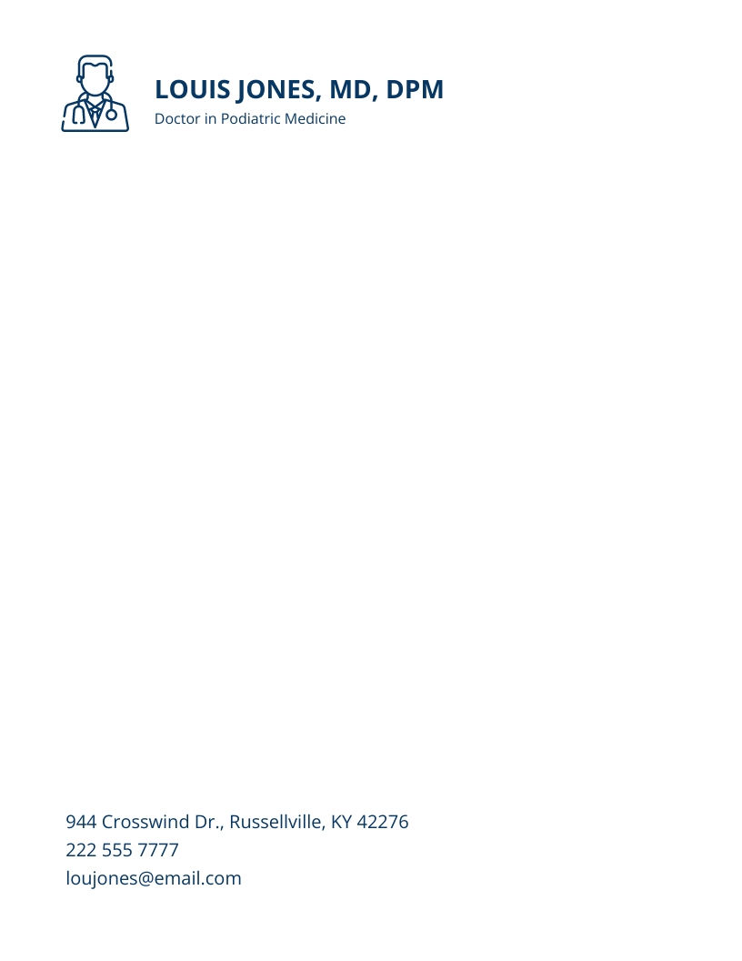 Doctor Letterhead Format Template - Download in Word, Illustrator, PSD ...