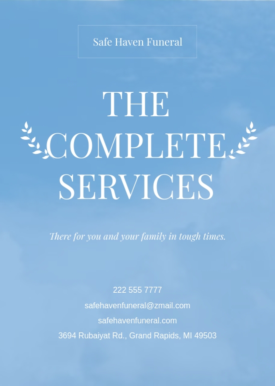 Funeral Service Card Design Template - Download in Word, Google Docs ...