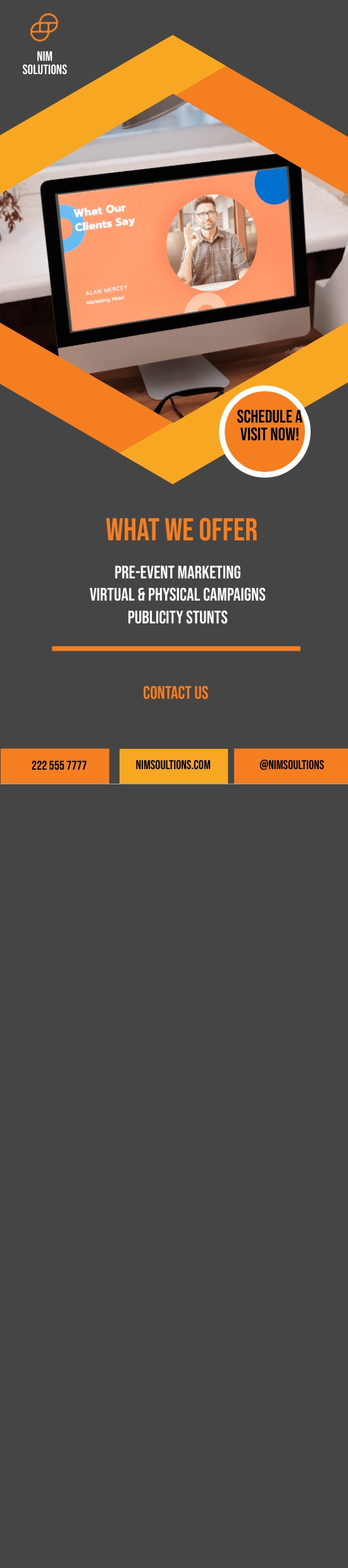 Event Promotion Rack Card Template - Download in Word, PDF, Illustrator ...