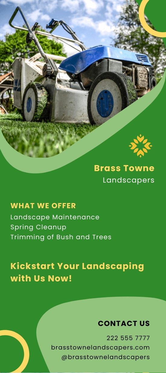 Landscaper Rack Card Template - Download in Word | Template.net