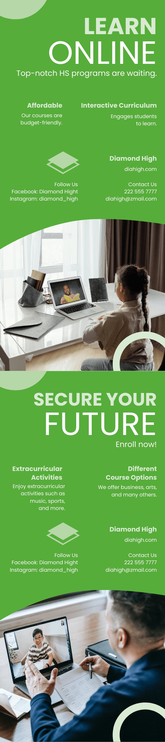 College Education DL Card Template - Download in Word, Google Docs ...