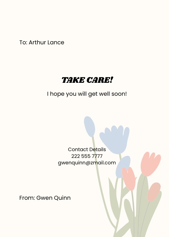 Get Well Soon Sympathy Card Template - Download in Word, Illustrator ...