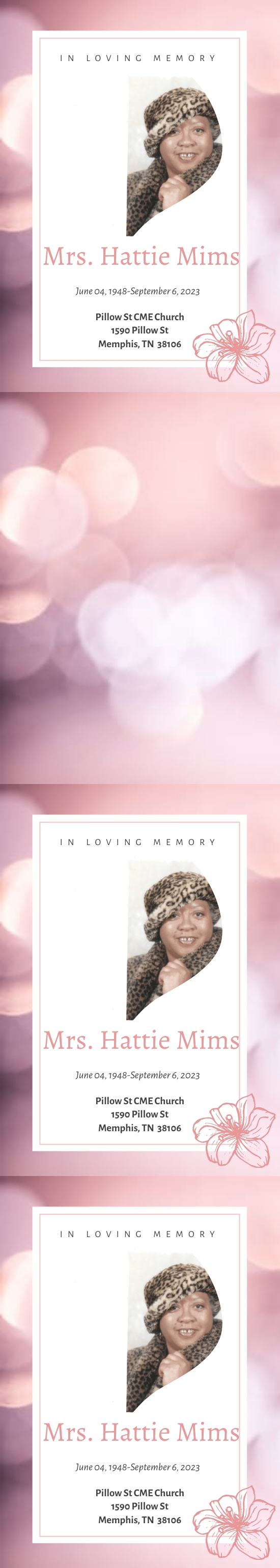 Free Obituary Memorial Card Template - Download in Word, Google Docs ...