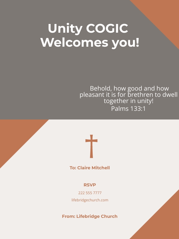 FREE Church Card Template - Download in Word, Google Docs, PDF ...