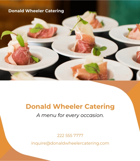 Buffet Food Card Template - Download in Word, Google Docs, Illustrator ...