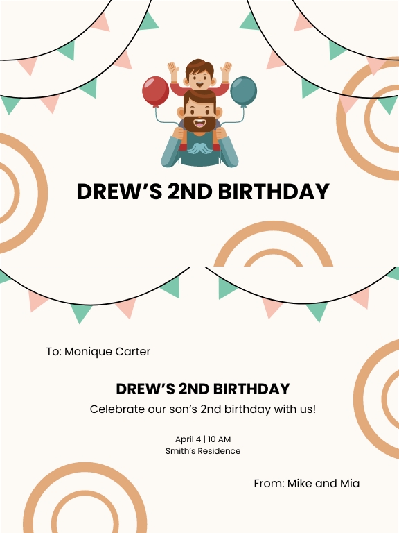 Birthday Invitation Cards Templates Free Download