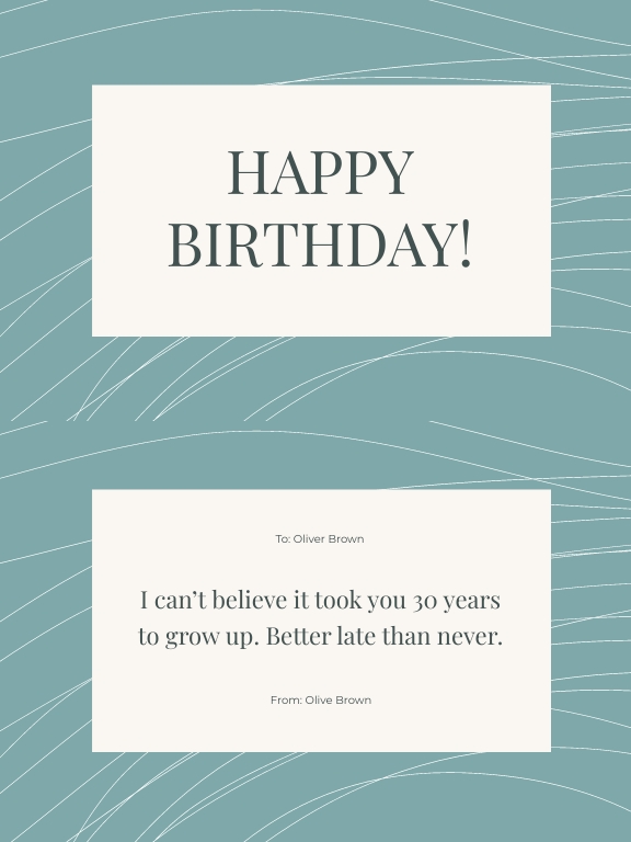Personilised Birthday Card Template For Brother - Download in Word ...
