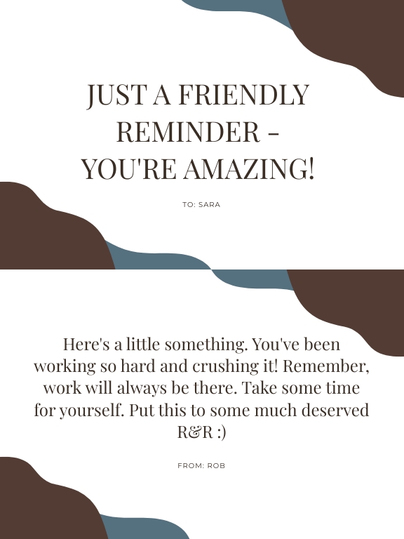 FREE Just Because Card Template - Download in Word, Google Docs ...