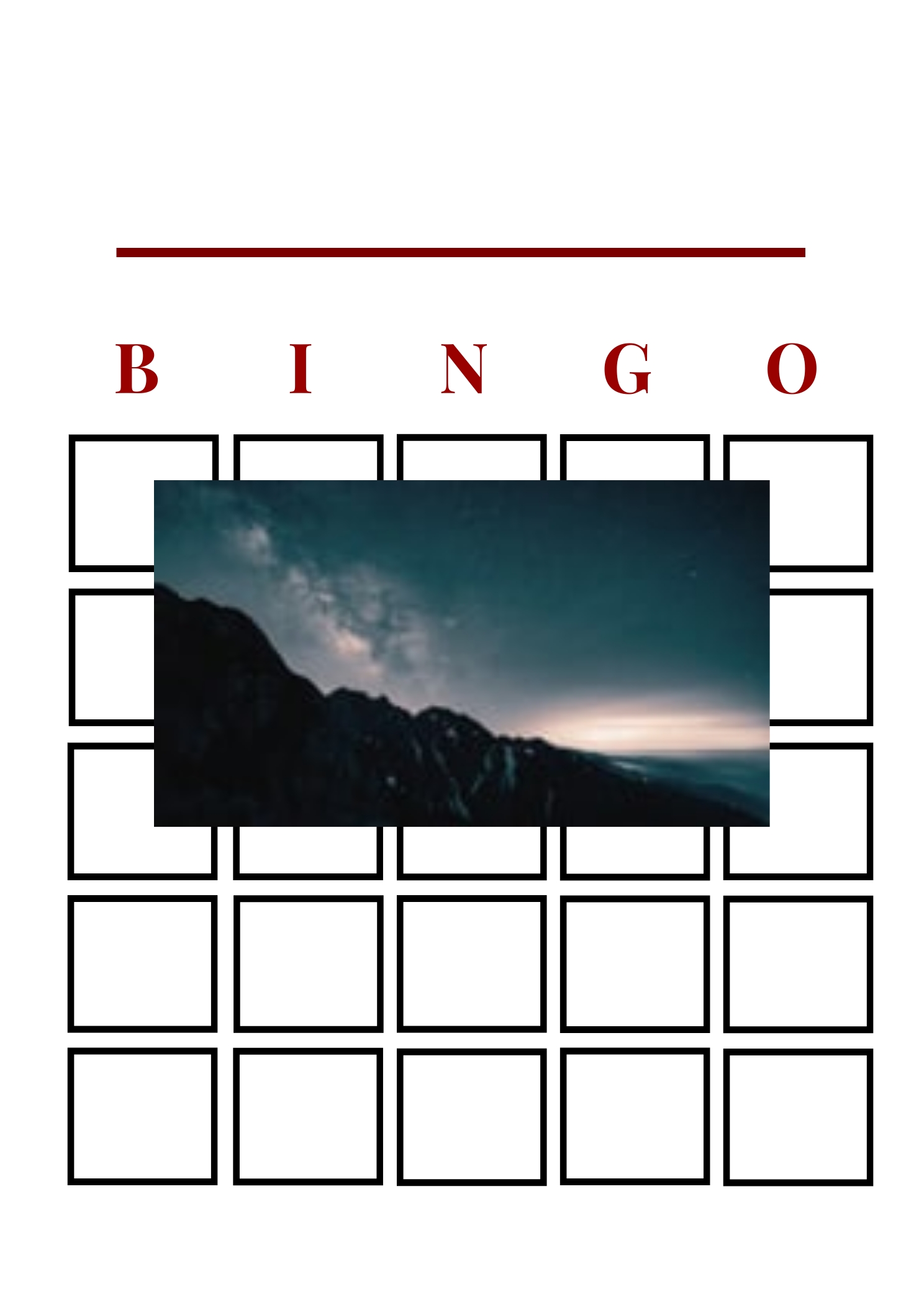 Blank Bingo Card Template - Download in Word, Illustrator, PSD ...