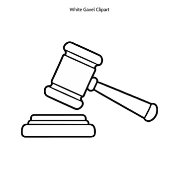 Free Crossed Gavel Clipart Template to Edit Online