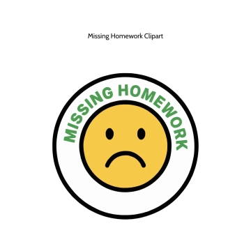 Free Missing Homework Clipart Template to Edit Online