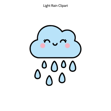 Free Light Rain Clipart Template to Edit Online