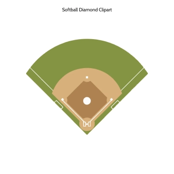 Free Softball Diamond Clipart Template to Edit Online