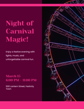 Free Festive Carnival Flyer Template to Edit Online