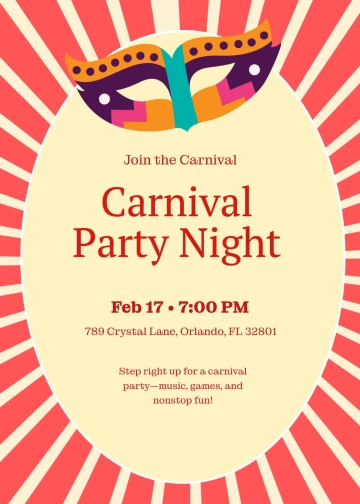 Free Fundraiser Carnival Flyer Template to Edit Online