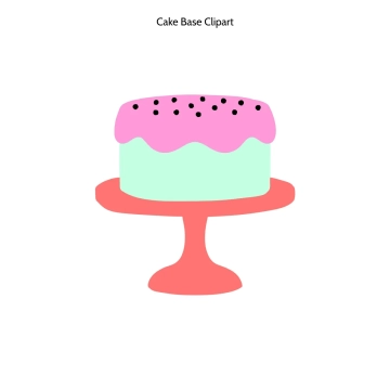 Free Cake Base Clipart Template to Edit Online