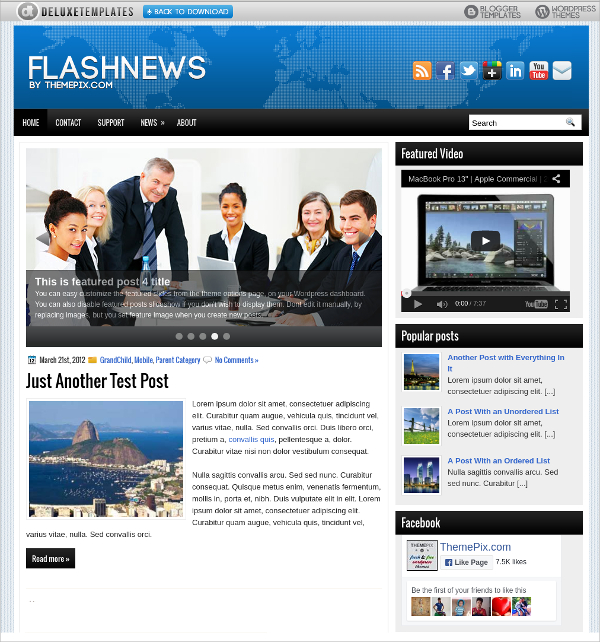 12 Creative Flash Website Themes Templates