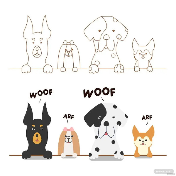 Dog Template - Animal Templates