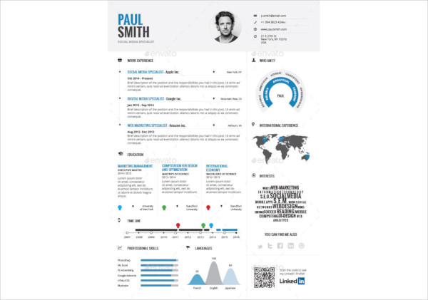 33+ Infographic Resume Templates - Free Sample, Example, Format Download