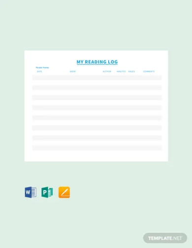 25+ Best Reading Log Templates