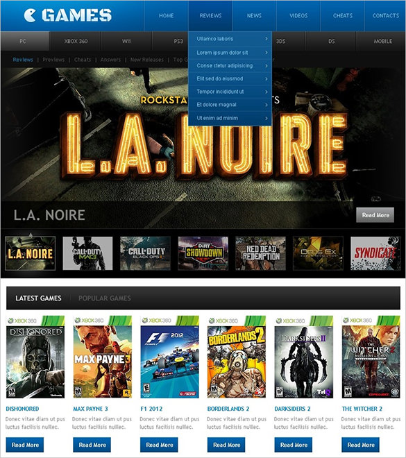 40+ Gaming Website Themes & Templates | Free & Premium Templates