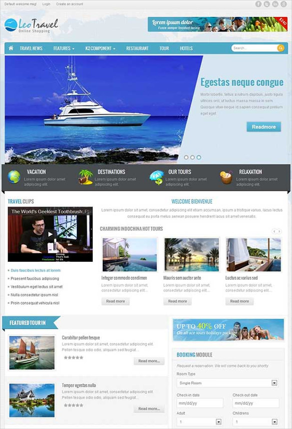 25+ Tourism Website Themes & Templates