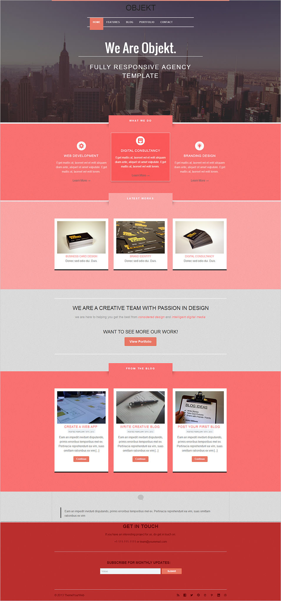 17+ Best Flat Design Website Templates