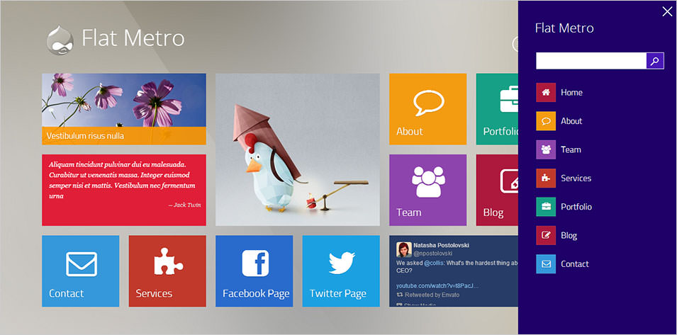 17+ Best Flat Design Website Templates