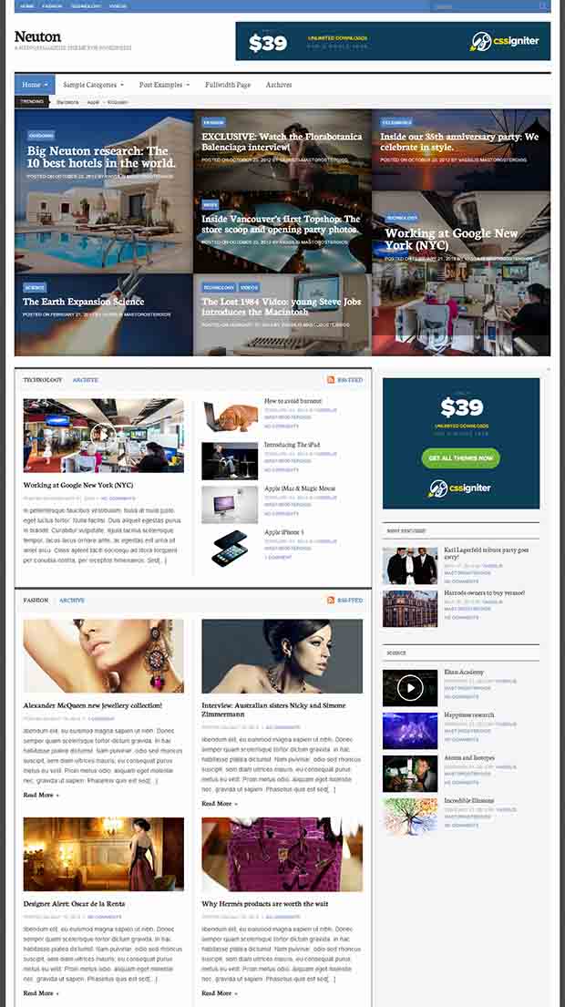 20+ Best Premium News Website Templates
