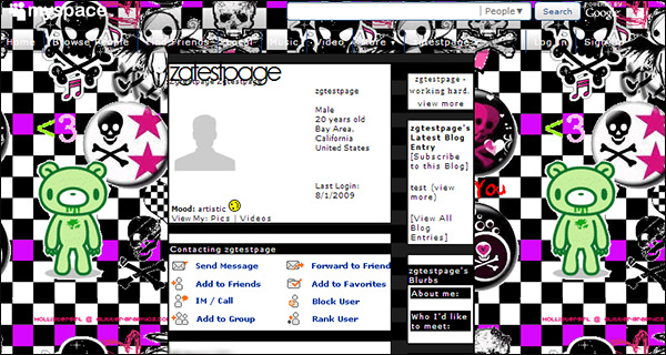 Top 30 Creative MySpace Background Templates Free Premium Templates