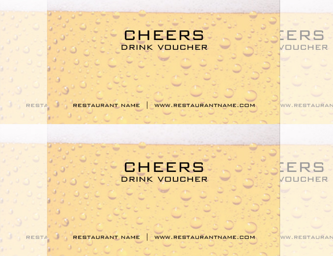 Free Printable Drink Voucher Template Printable Templates