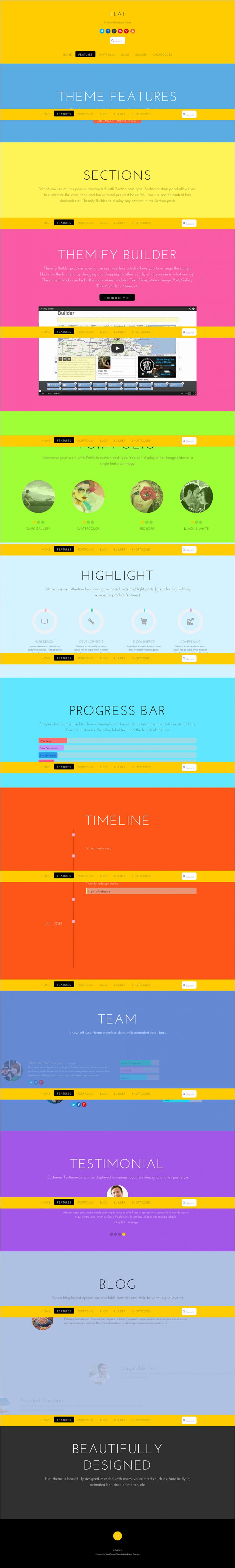 17+ Best Flat Design Website Templates