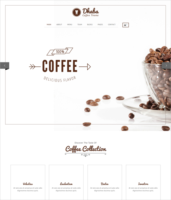 9+ Coffee Shop Website Themes & Templates