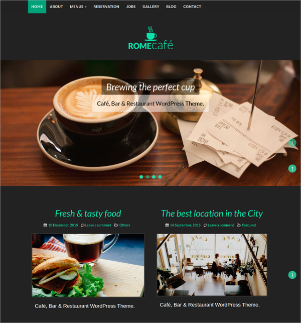 9+ Coffee Shop Website Themes & Templates