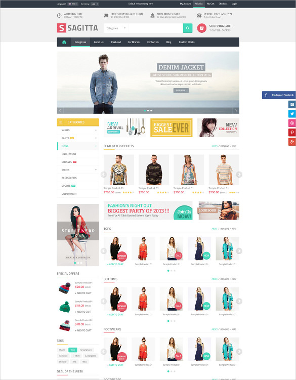 Clothe Store Website Templates & Themes | Free & Premium