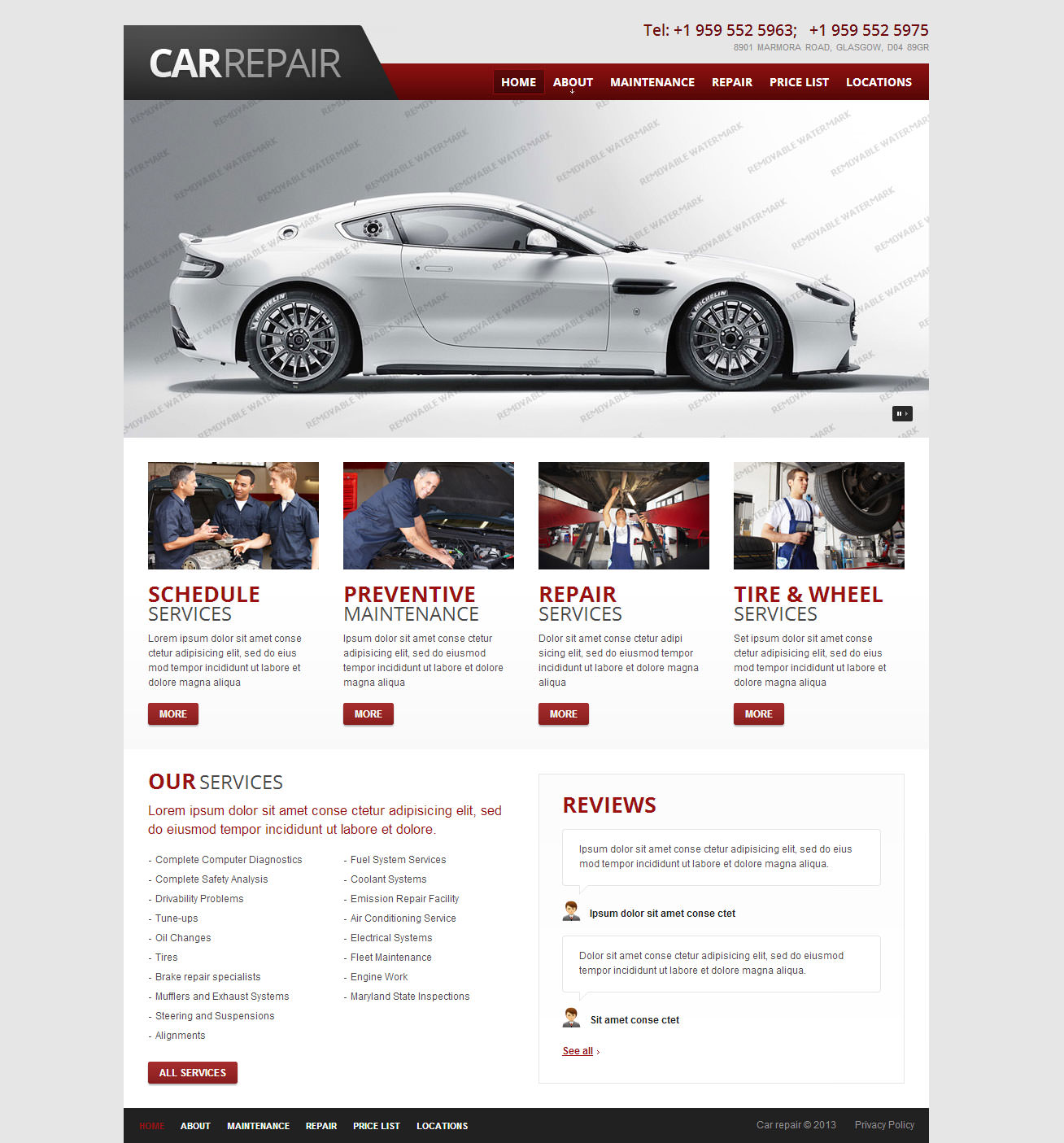 22 Best Premium Car Website Templates Free Premium Templates
