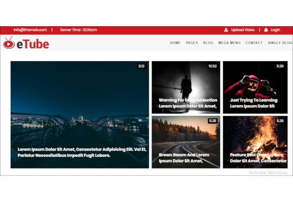 18+ Responsive Video Website Themes & Templates