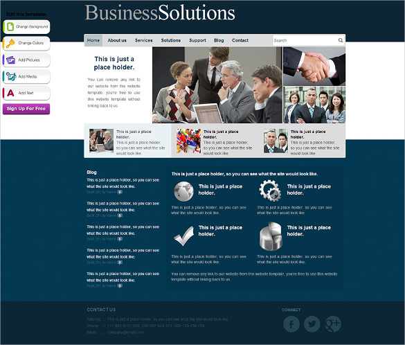 Solution Website Templates