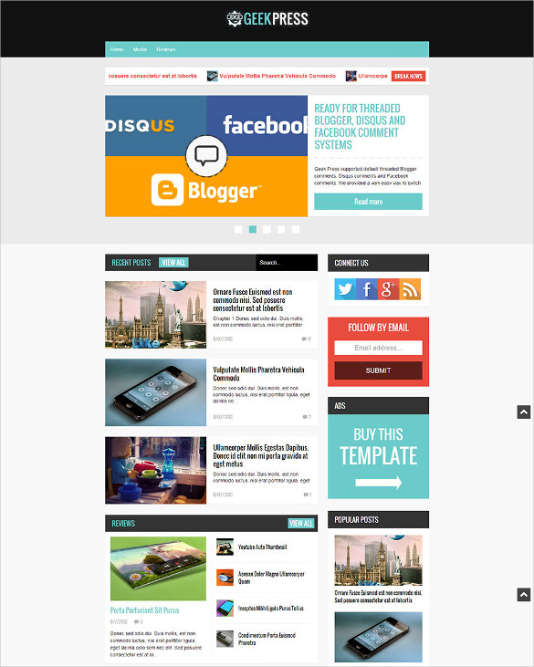 39+ Professional Blog Themes & Templates