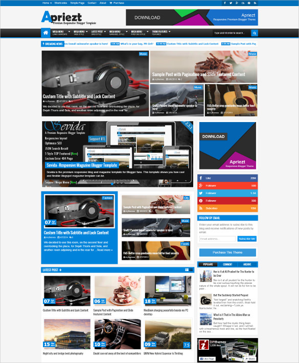 39+ Professional Blog Themes & Templates
