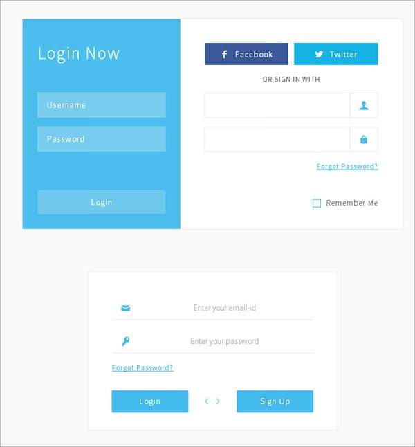 32+ Remarkable HTML & CSS Login Form Templates Download!