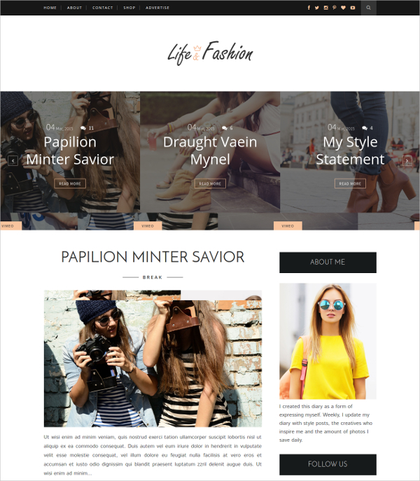 17+ Free Blog Templates & Themes