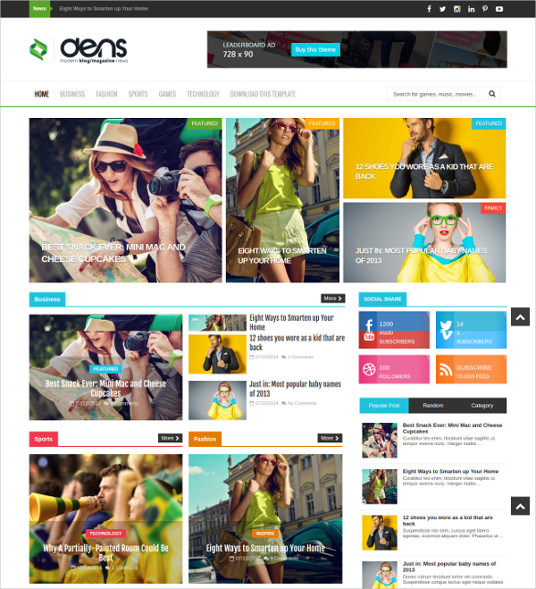 17+ Free Blog Templates & Themes