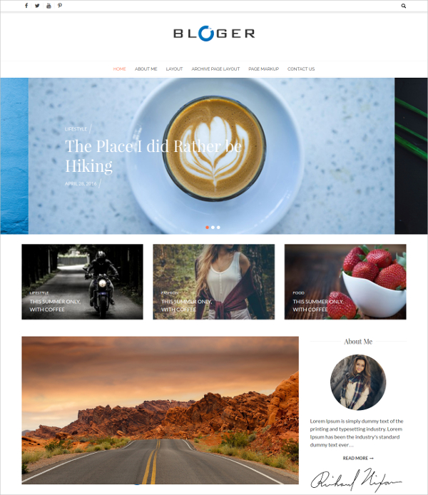 17+ Free Blog Templates & Themes