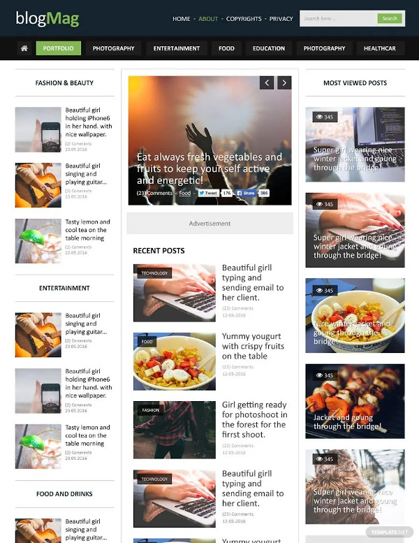 29+ Best Gallery Style Blog Templates & Themes