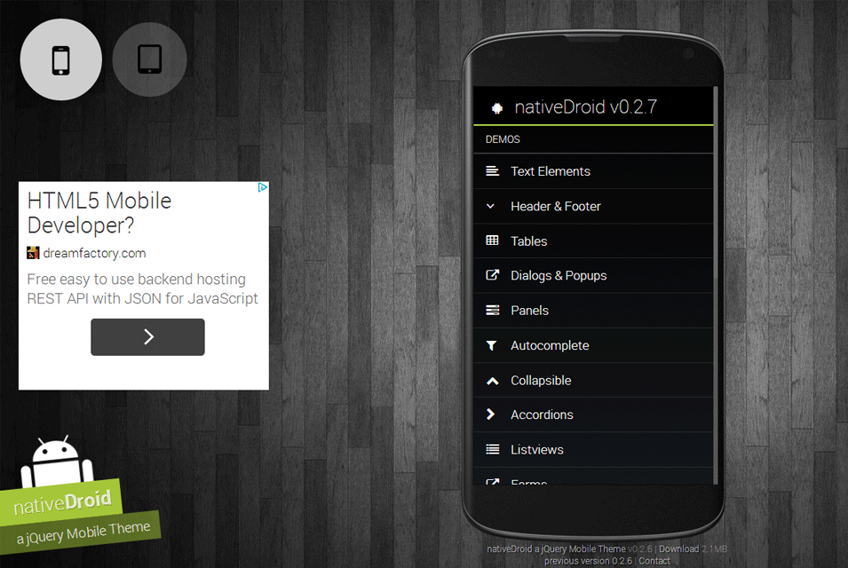 30+ JQuery Mobile Themes & Templates