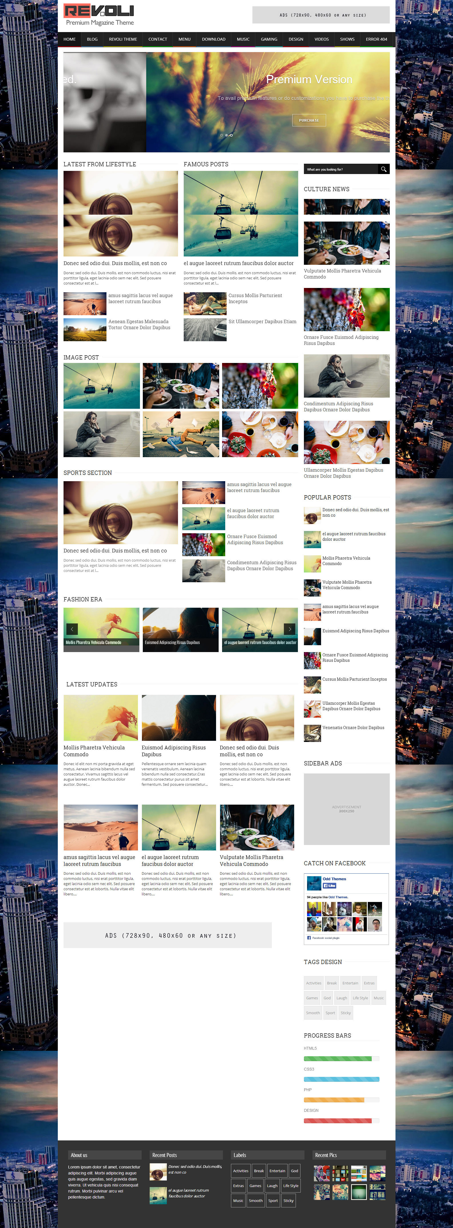 29+ Best Gallery Style Blog Templates & Themes